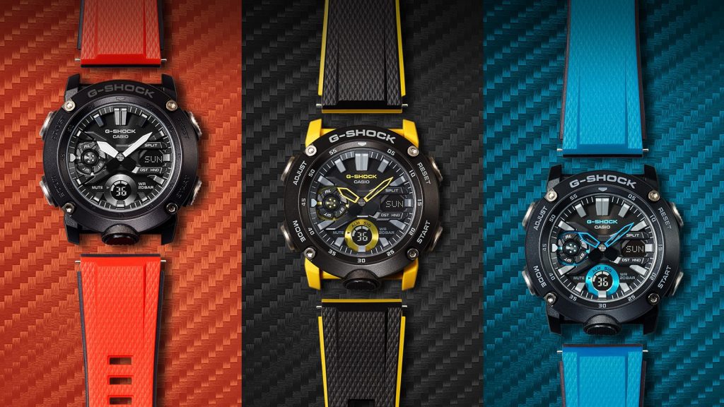 G-SHOCK GA-2000, bracelet interchangeable et boîtier en carbone - STUFF ...